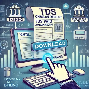 How to download a TDS paid challan receipt